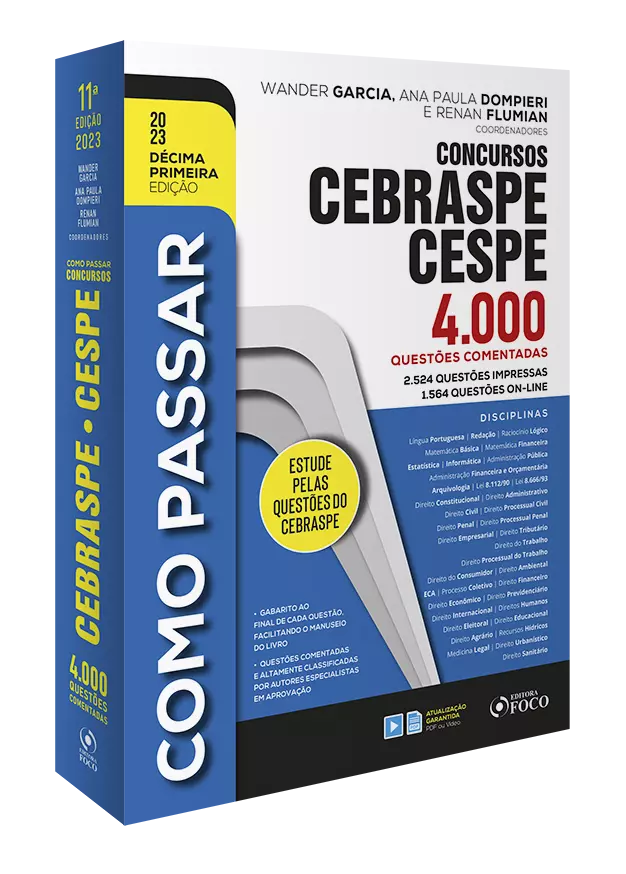 Como Passar na CESPE / CEBRASPE ed. 2021 | Editora Foco